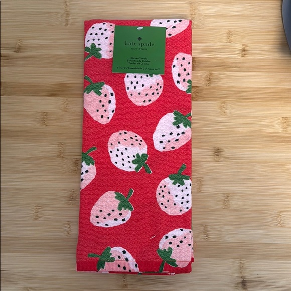kate spade | Kitchen | Kate Spade New York Set Of Two Strawberry ...